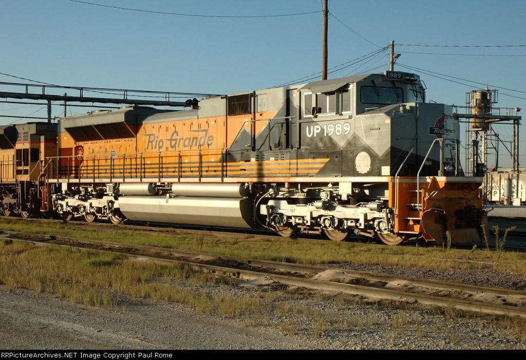 UP 1989, DRGW Heritage unit is serviced